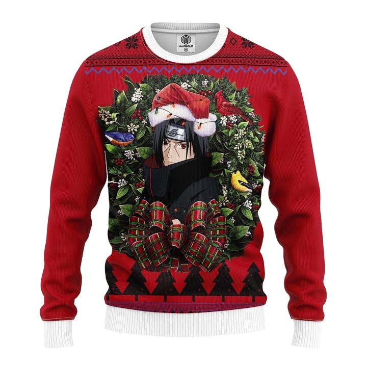Itachi Uchiha Naruto Noel Mc Ugly Christmas Sweater Thanksgiving Gift ...