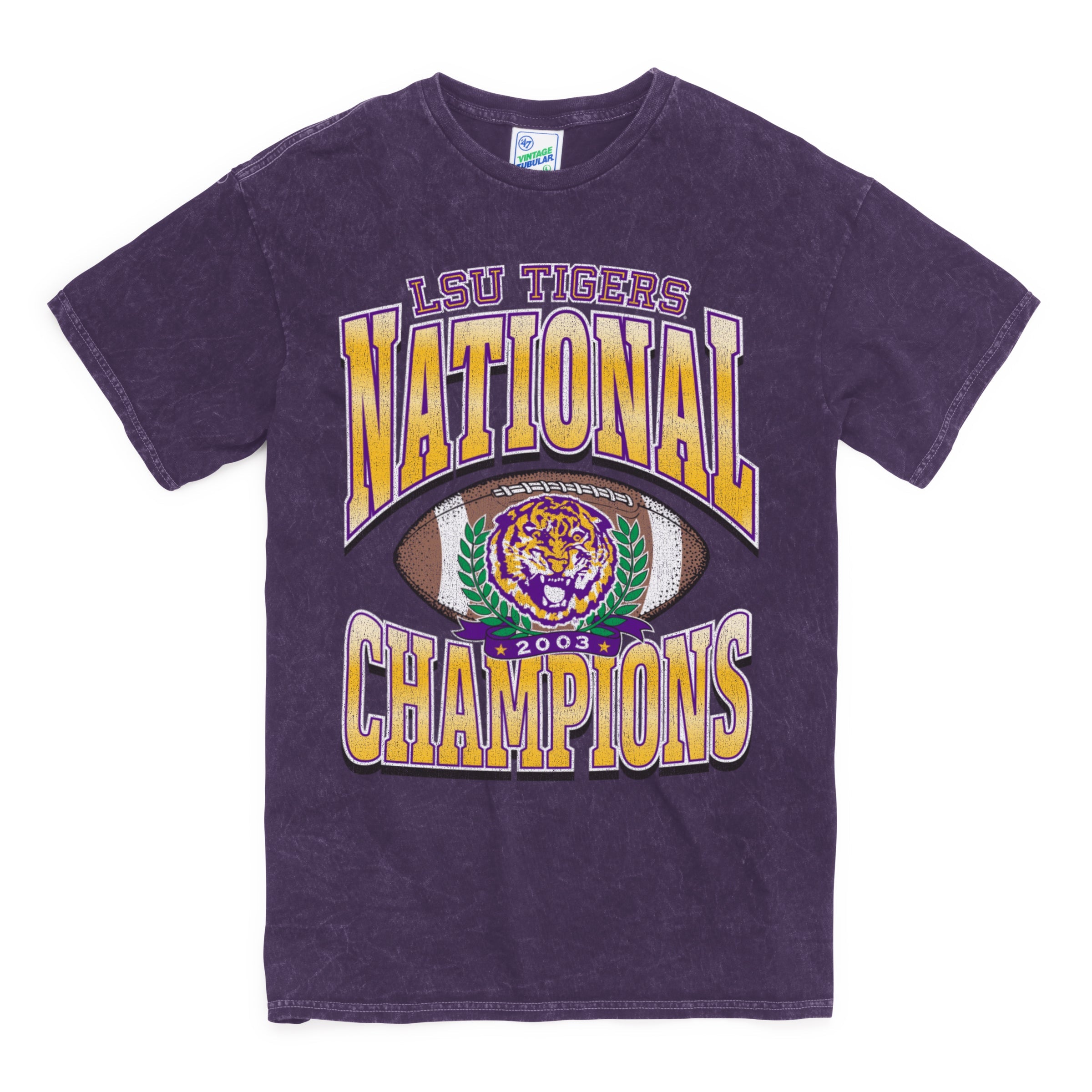 LOUISIANA STATE TIGERS LSU 2003 NATIONAL CHAMPS ROCKER VINTAGE TUBULAR TEE